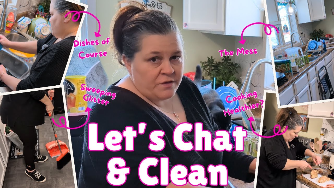Messy Kitchen Reset! Come Clean & Chat With Me | Small Home Cleaning ...