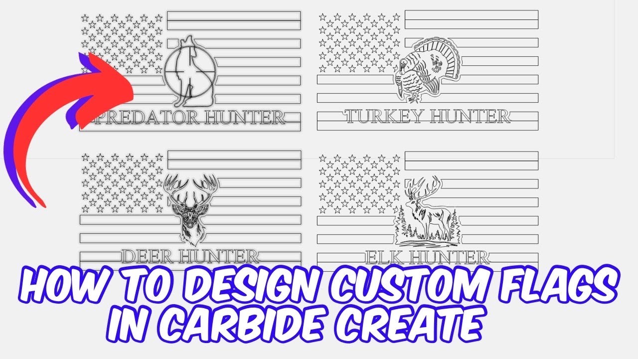 How to Design Custom Flags in Carbide Create - YouTube