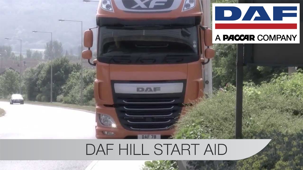 DAF Trucks UK | XF Driver Training | DAF Hill Start Aid (HSA) - YouTube