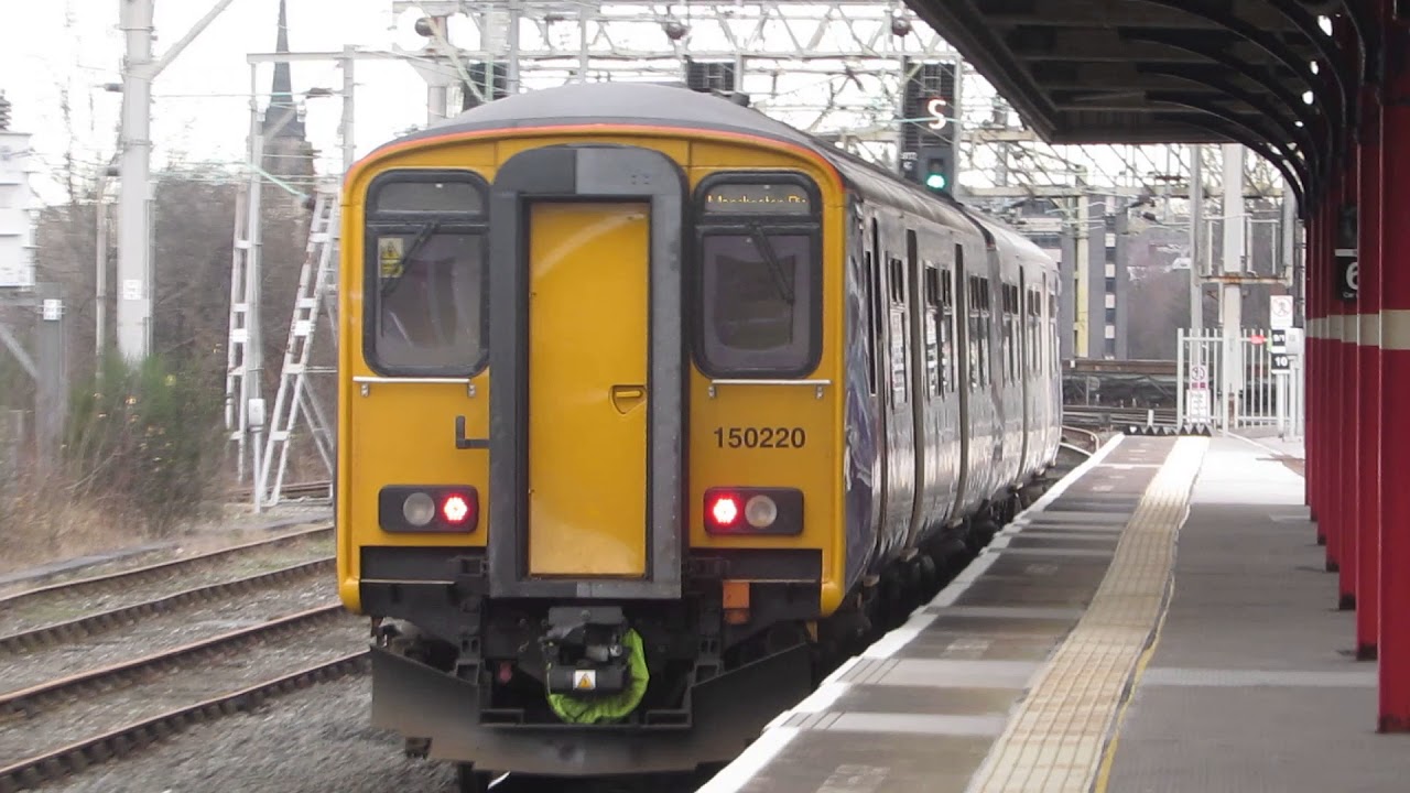 Northern Class 150220 Departures Stockport for Manchester Piccadilly ...