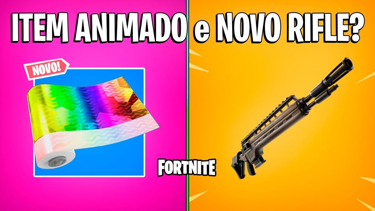 FORTNITE - ENVELOPAMENTO ANIMADO e RIFLE DE INFANTARIA LENDÁRIO? - YouTube