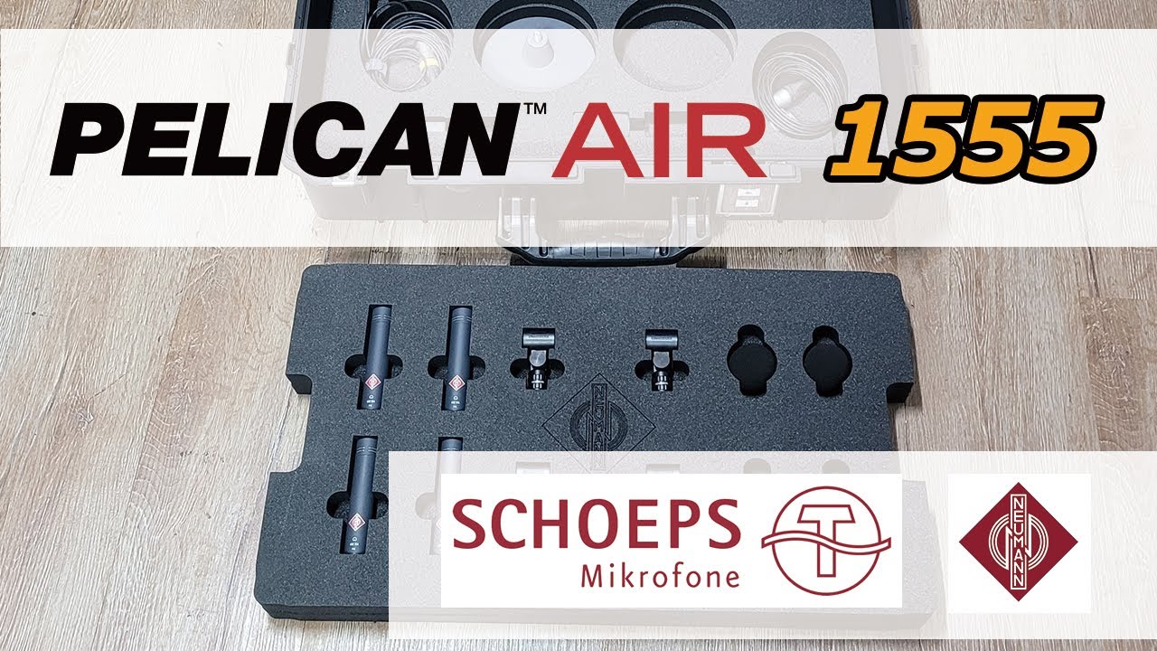 펠리칸 에어 1555_ schoeps ccm4, neumann km184 숍스마이크 노이만마이크 케이스 - YouTube