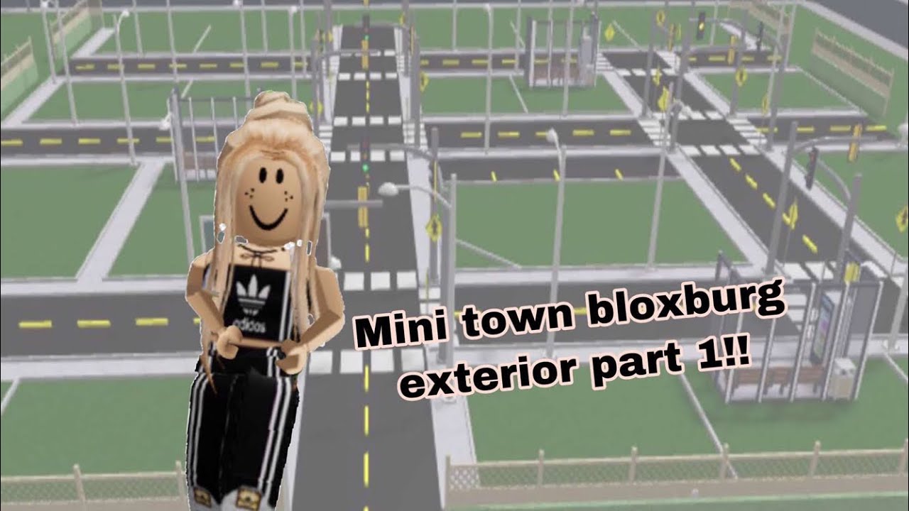 Making a mini town (exterior part 1) Bloxburg ROBLOX - YouTube