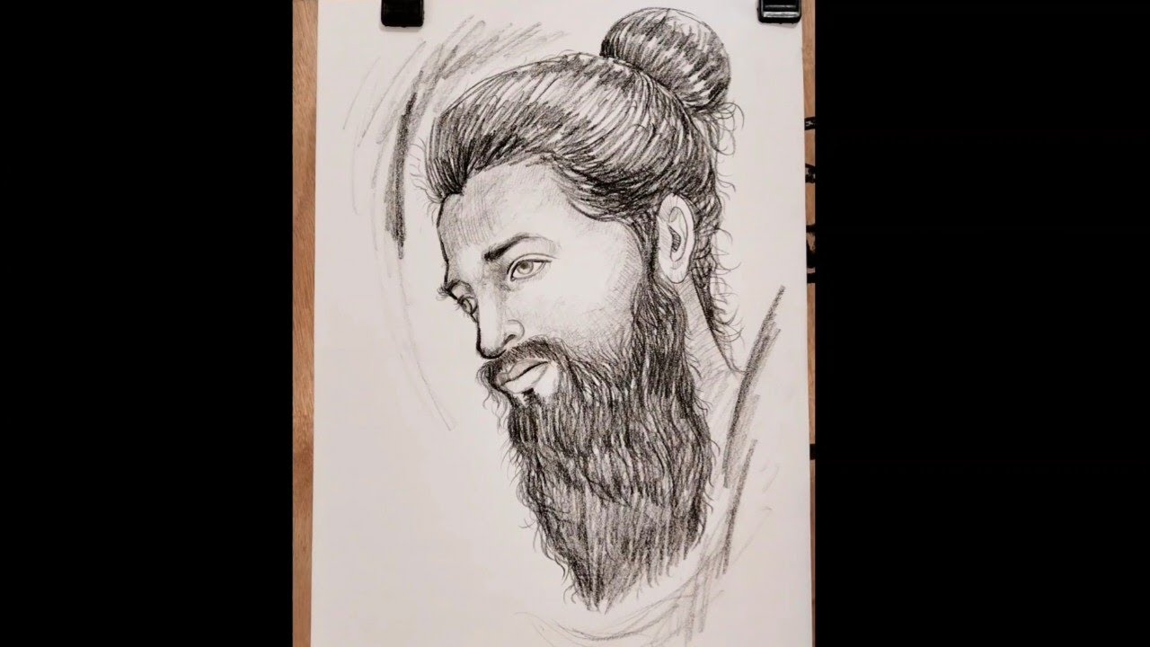 How to Draw Portrait Tutorial ll Charcoal drawing tutorial ll - YouTube