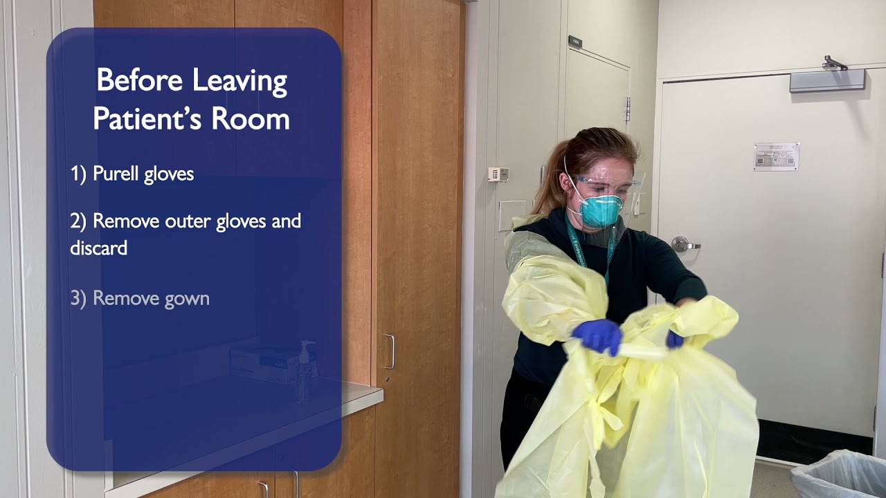 Donning and Doffing PPE for Staff Wearing an N95 Respirator - YouTube