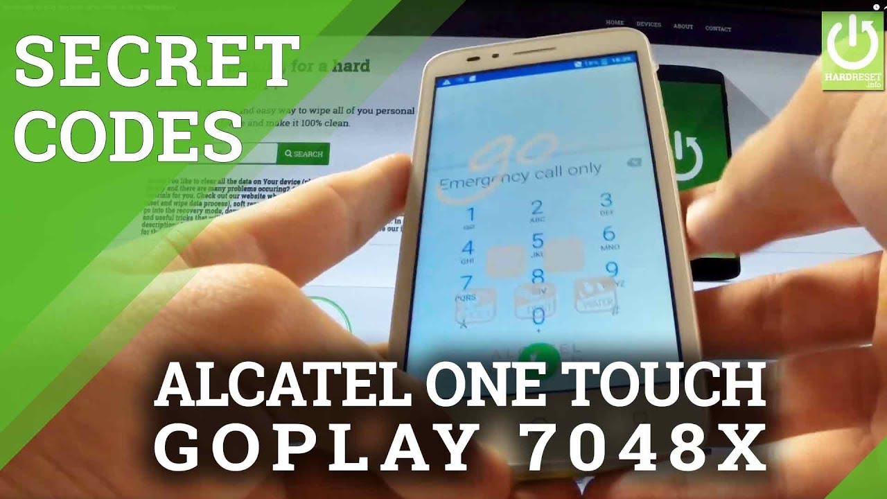 Secret Codes ALCATEL One Touch goPlay 7048X - ALCATEL Hidden Menu - YouTube