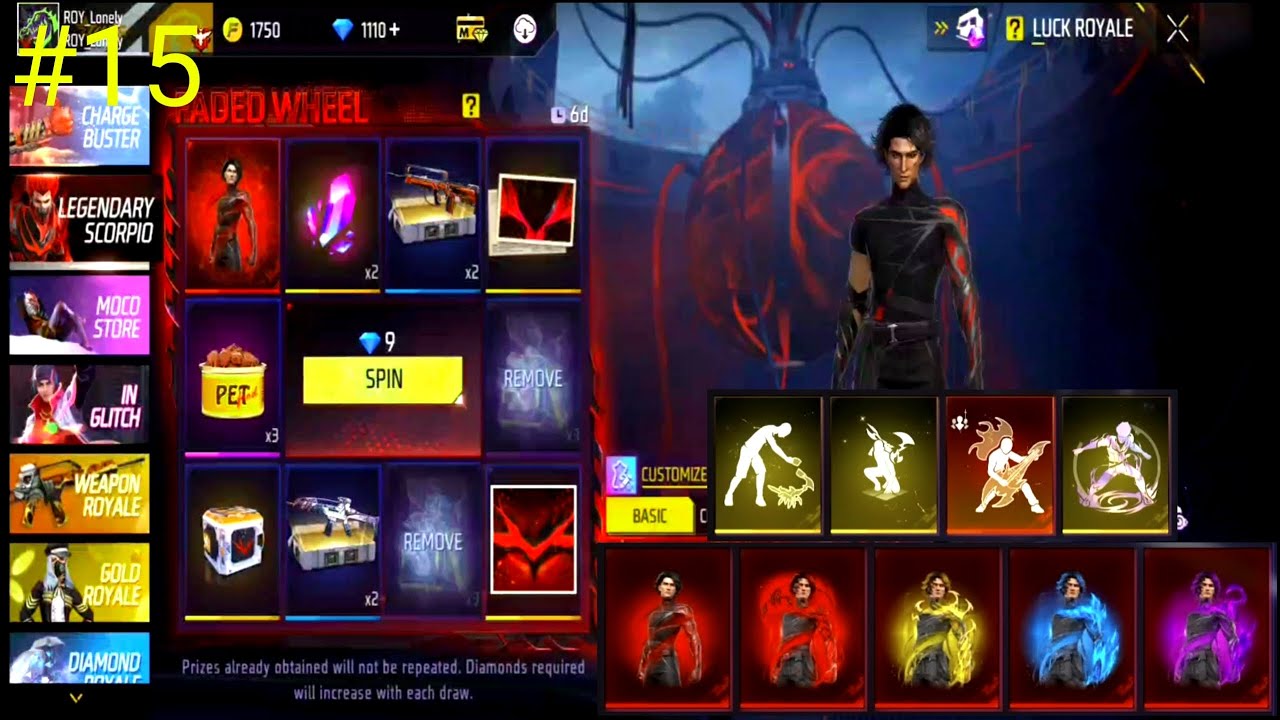 FREE FIRE MAX #15 My First Legendary Scorpio Void Bundle Un Video Is ...