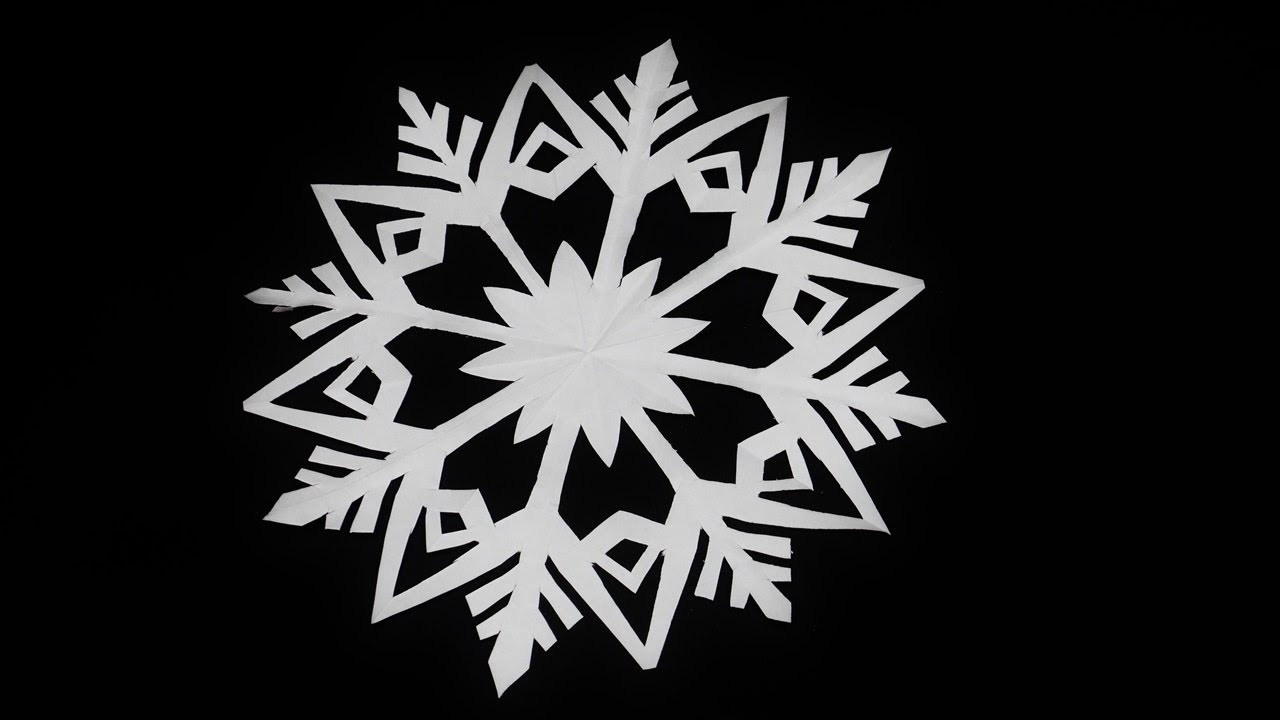 How to Make a Simple and Easy Paper Cutting Snowflake | Design ...