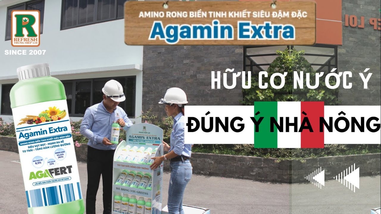 Nông nghiệp bền vững với hữu cơ amino rong biển AGAMIN EXTRA - YouTube
