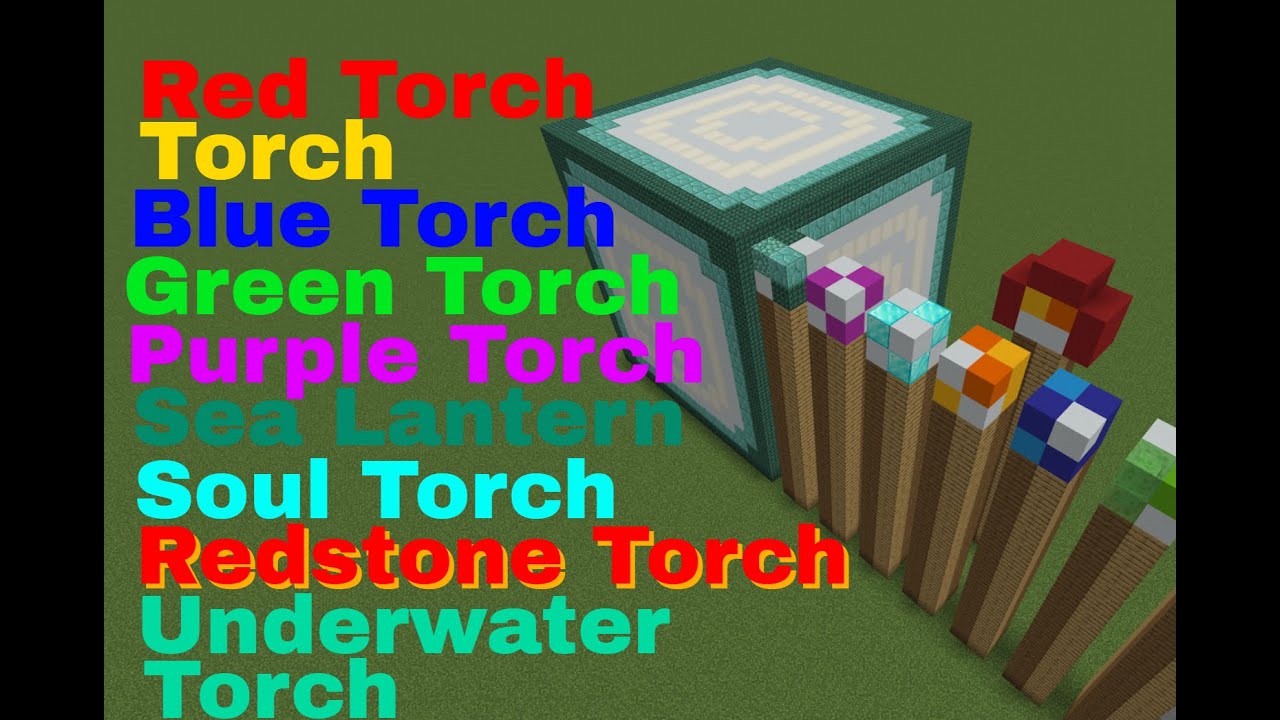 TORCHES AND SEA LANTERN... - Minecraft Builds #3 - YouTube