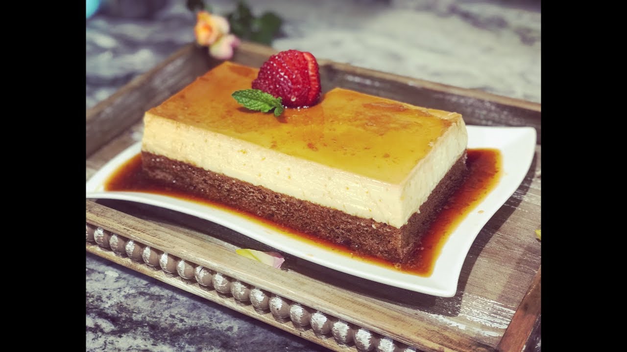 Chocolate Flan Gateau|silky and moist|Cách làm Bánh Flan Gato] - YouTube