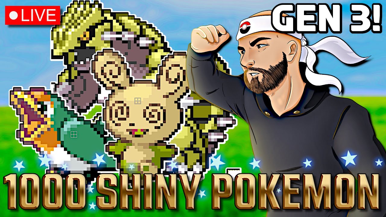 Catching Every Gen 3 Shiny Pokemon - Shiny Dex Challenge - YouTube