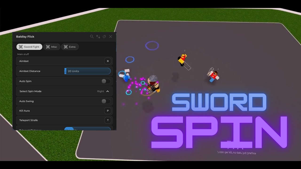 Roblox - BFLICK Sword Fighting Spin Script HUB FREE - YouTube