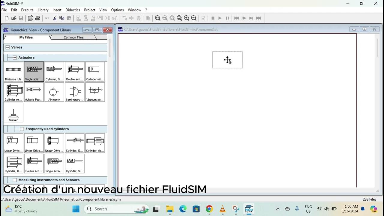 Installation FluidSIM et petit démo - YouTube