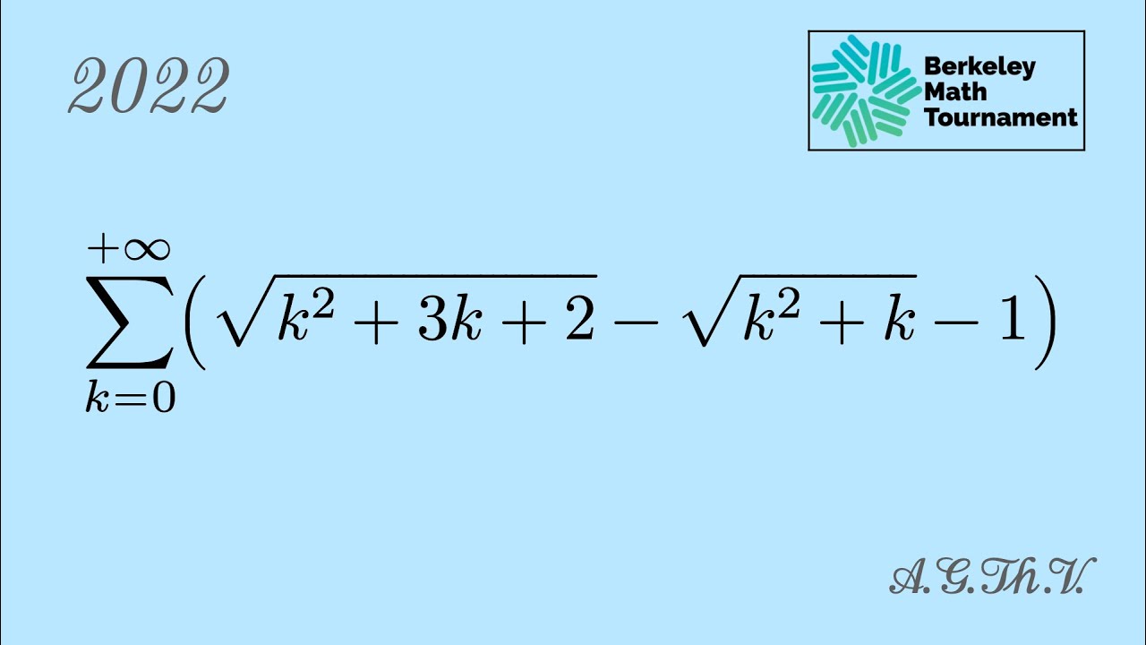 Berkeley Math Tournament, calculus test, 2022, problem 5 - YouTube