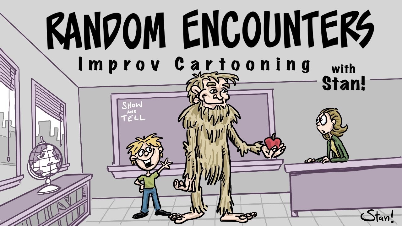 Random Encounters: Improv Cartooning (Episode 73) - YouTube