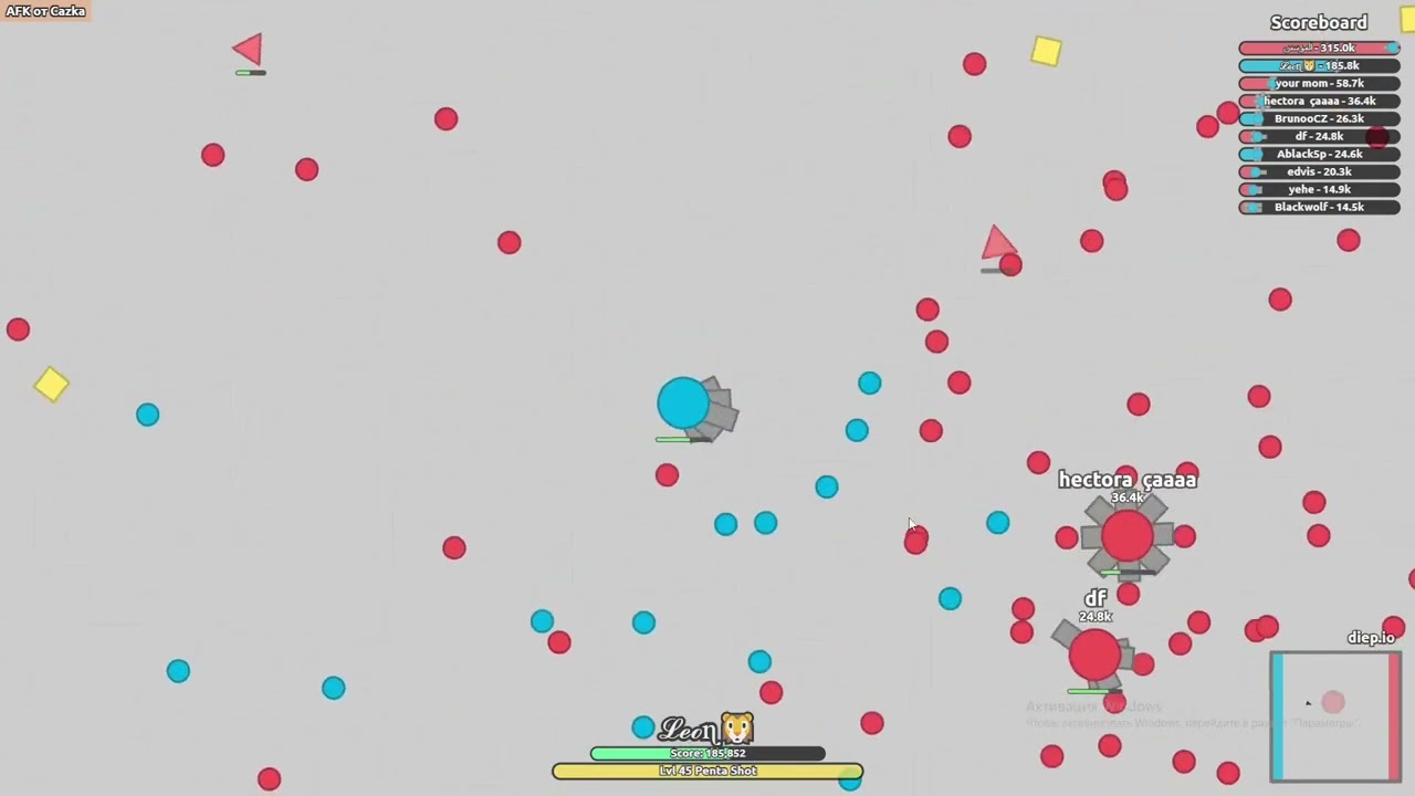 Penta Shot 1,315,240 (diep.io,2 team) - YouTube
