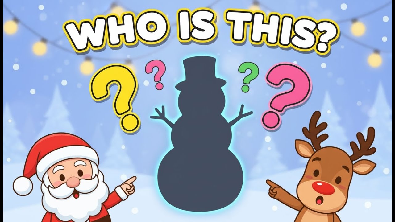 Christmas Guessing Game 🎄🎅 | Guess the Christmas Shadows for Kids - YouTube