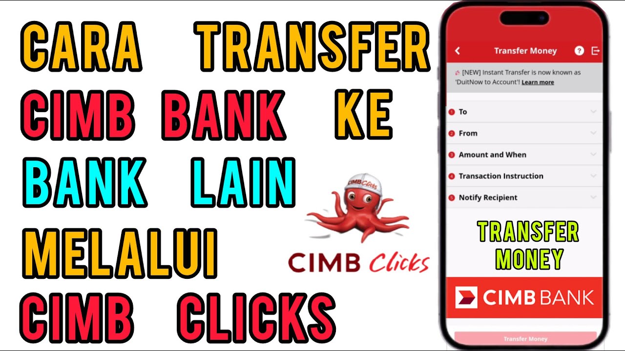 Cara transfer duit CIMB ke Bank Lain guna CimbClicks - YouTube