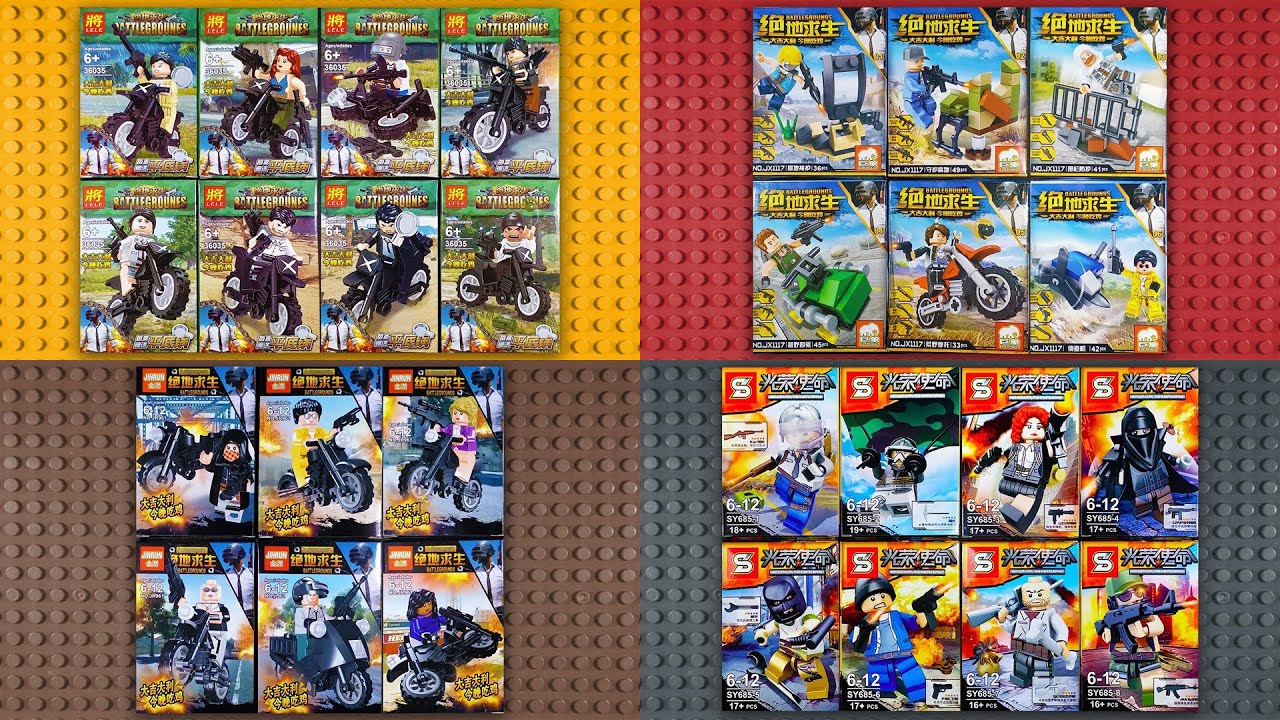 LEGO PUBG Minifigures Compilation (knock-off) - YouTube