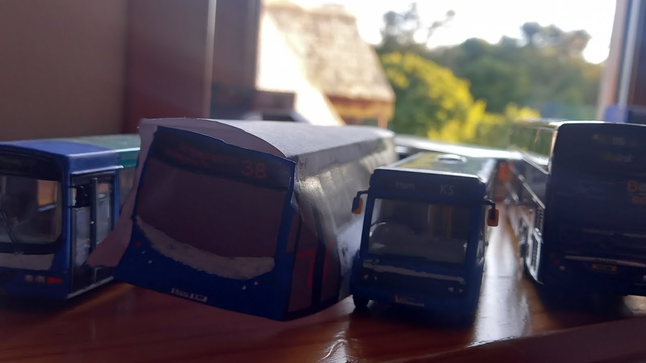 Buses going back to their depot after being repainted (Includes Bus RTC ...