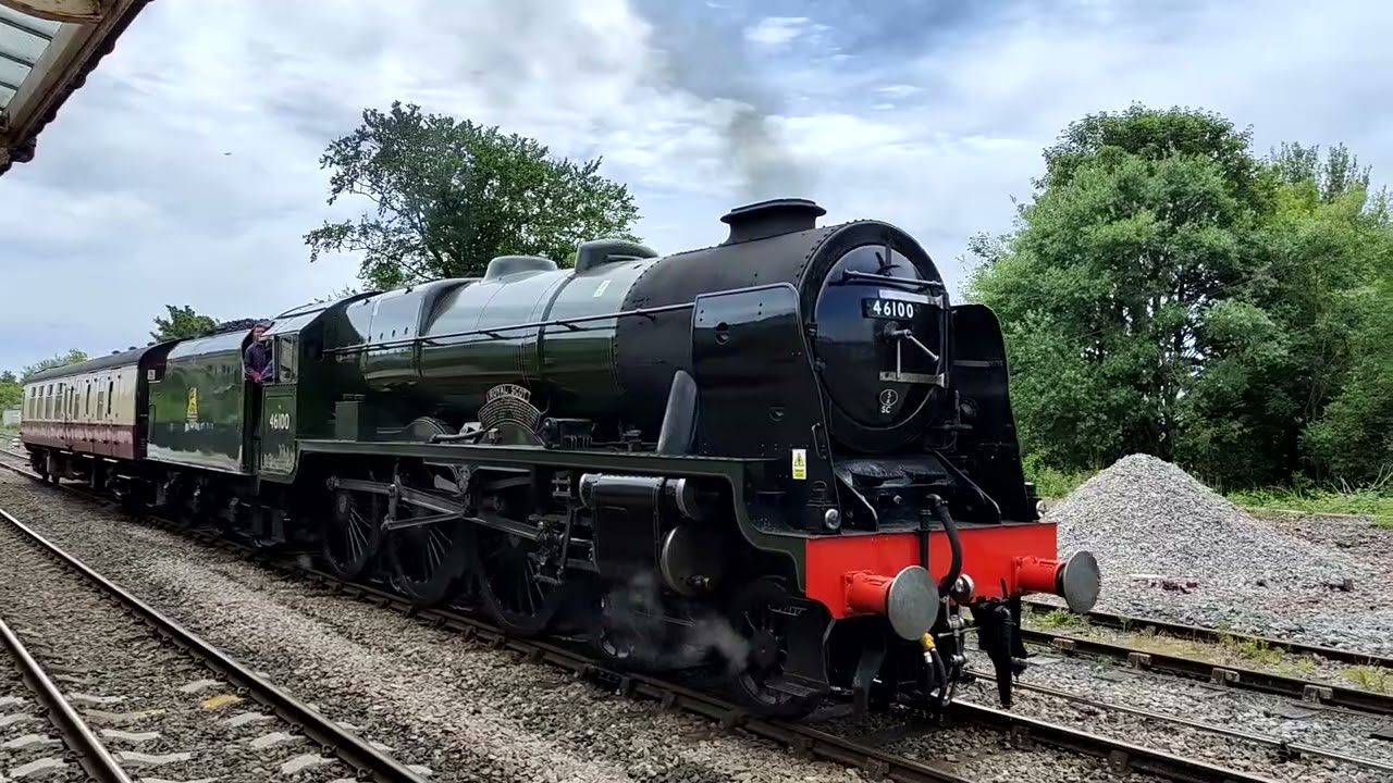 LSL Steam Loco Move LMS 46100 Royal Scot 5Z45 Hellifield 16/06/2022 ...