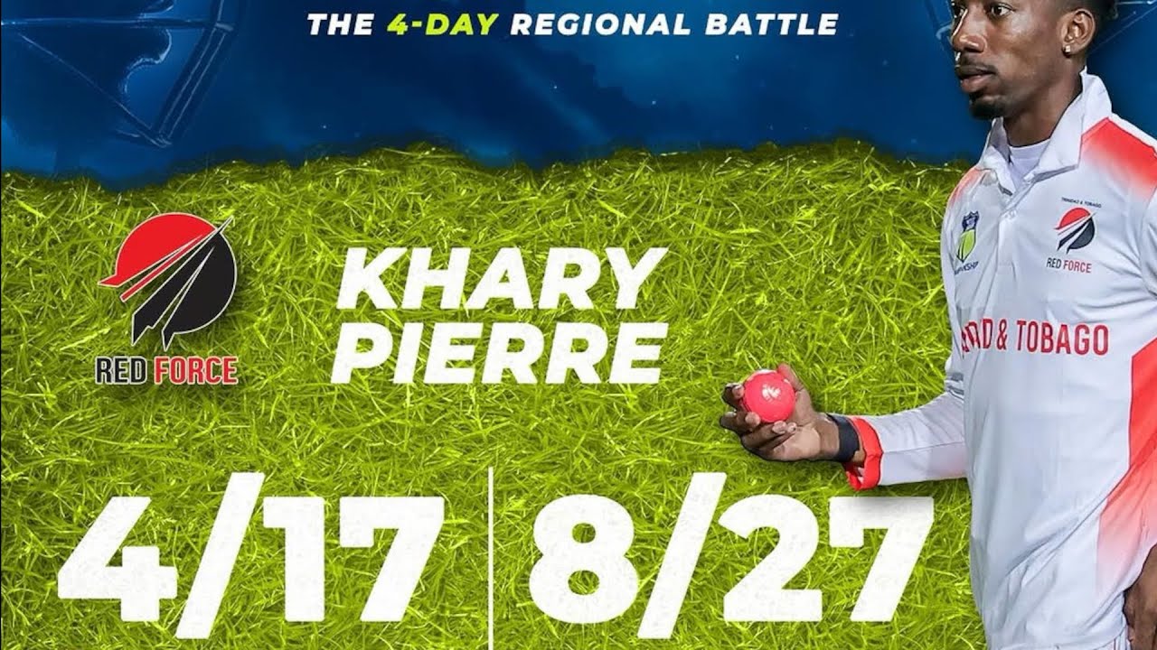 Khary Pierre 8 wickets for 27 runs CAREER BEST BOWLING Figures - YouTube
