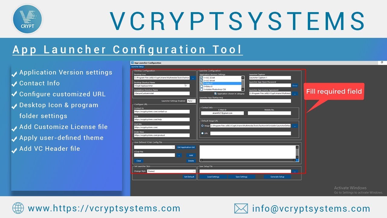 App launcher configuration tool helps to create/config & customized ...