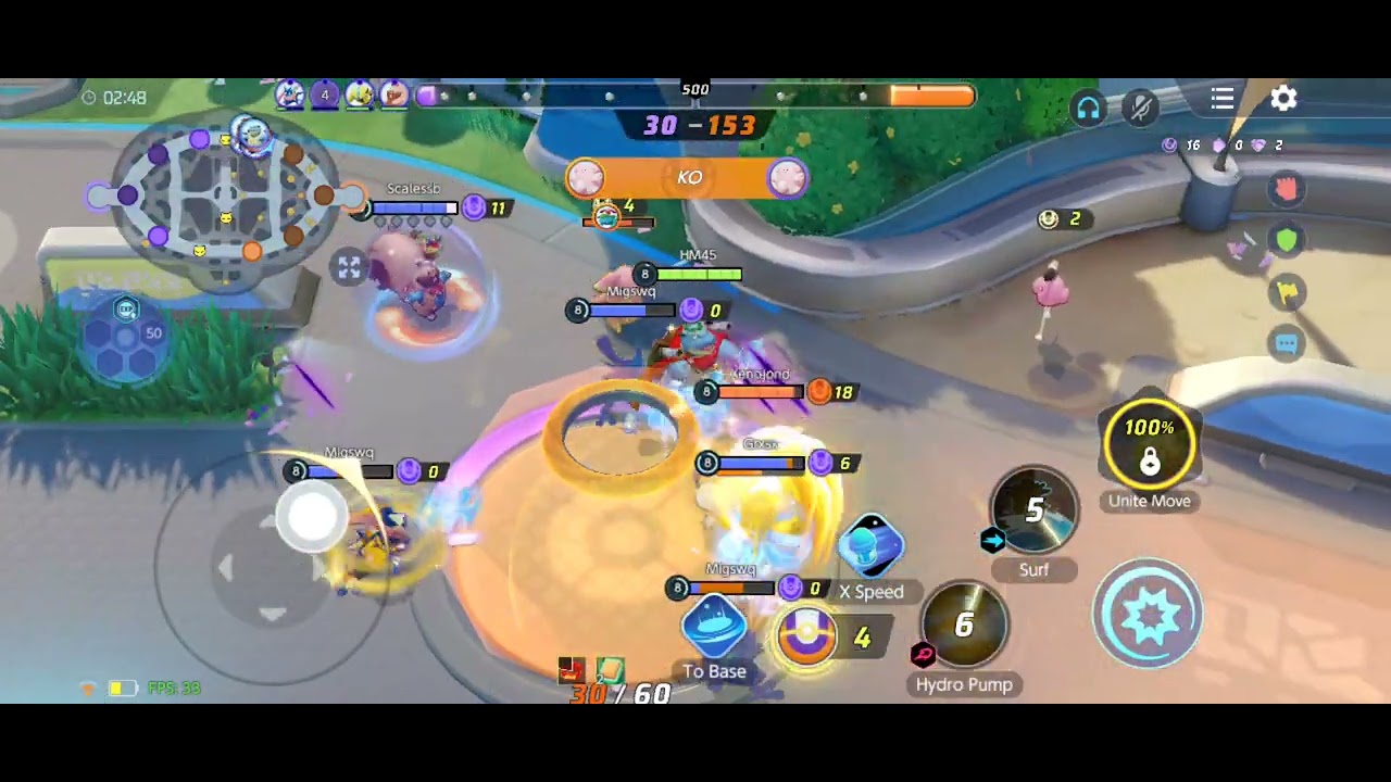 Pokemon Unite! HM45 Blastoise Trainer team wins First to 500 Battle ...