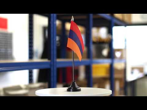 Ermenistan - Masa bayrağı 10 x 15 cm