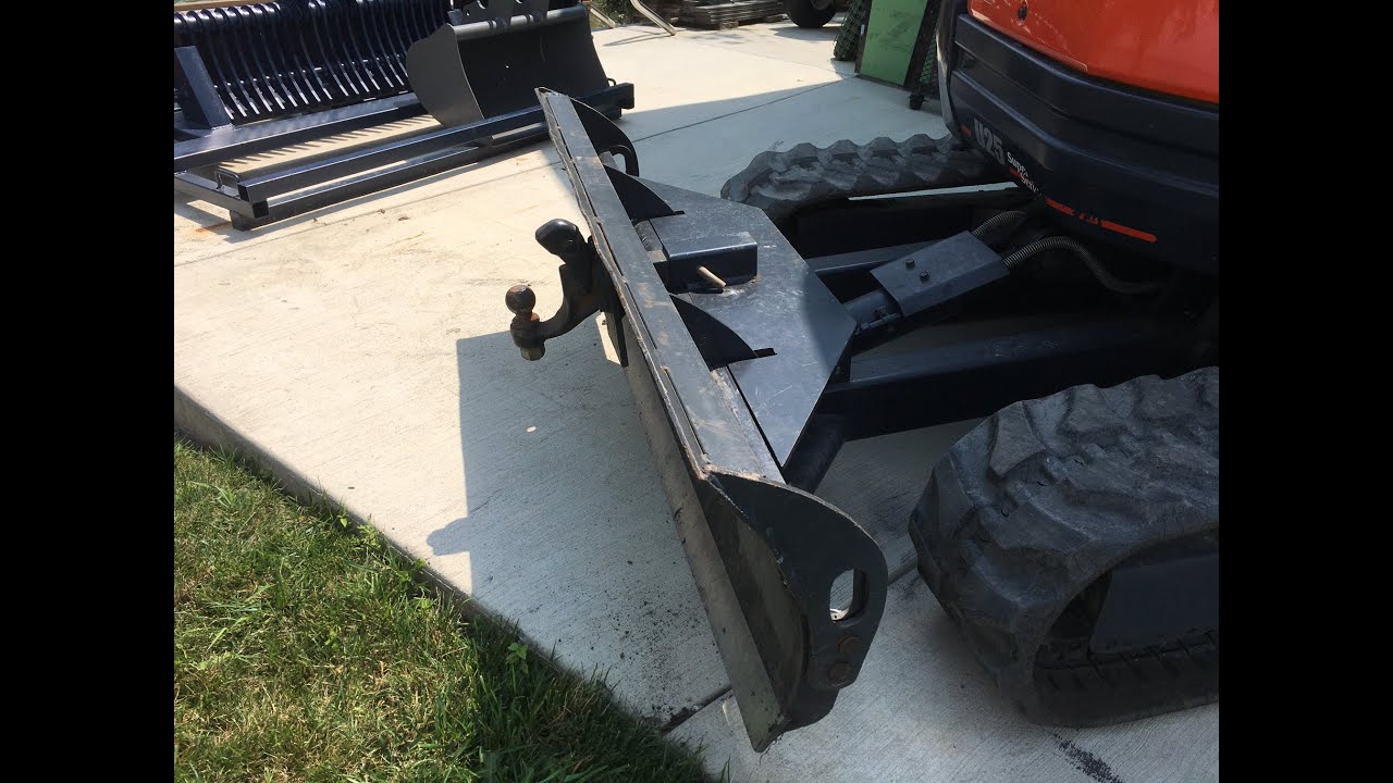 My mini excavator step platform and class 3 receiver hitch attachment ...