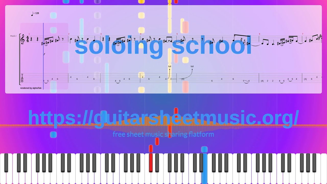 Soloing School Sheet Music Free, Synthesia Piano - YouTube