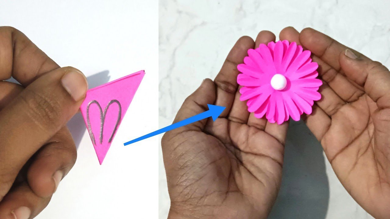 Very Easy Paper Flower Making Ideas | DIY Paper Flower | Paper Flower ...