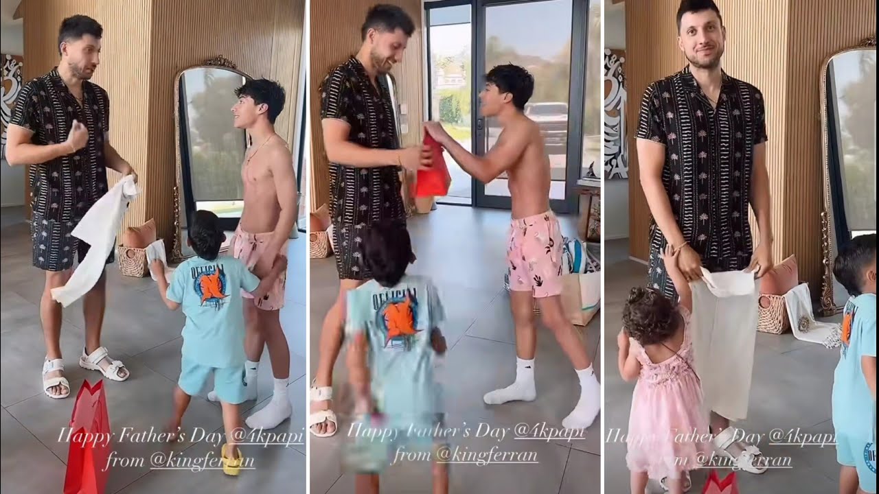 The Royalty Family kids giving Surprising gift to their dad on Happy ...