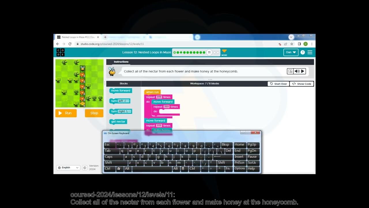 Learn Computer Science - Code.org - coursed-2024 L12L11 - YouTube