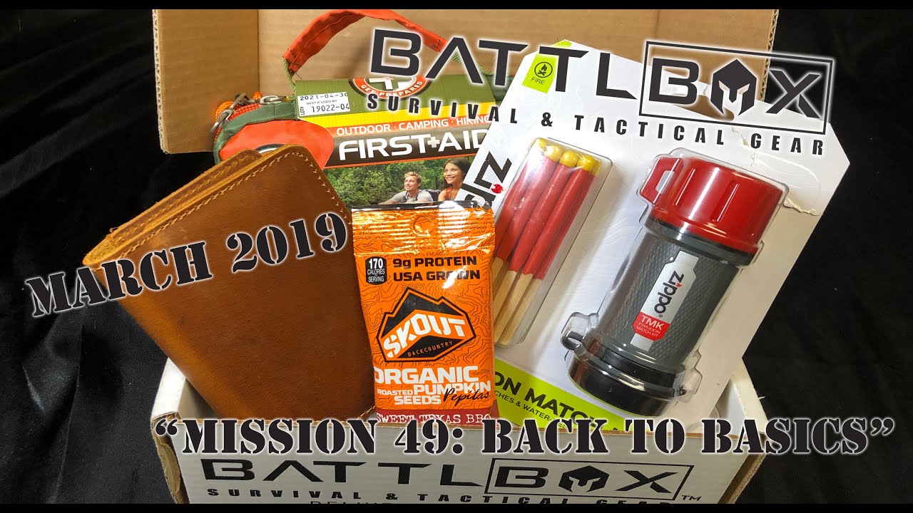BattlBox Basic Unboxing : March 2019 : Back to the Basics Mission 49 ...