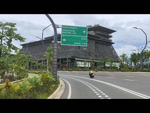 IKN TERKINI JL.SUMBU BARAT IKN MULUS DAN MULAI HIJAU 12 November 2025