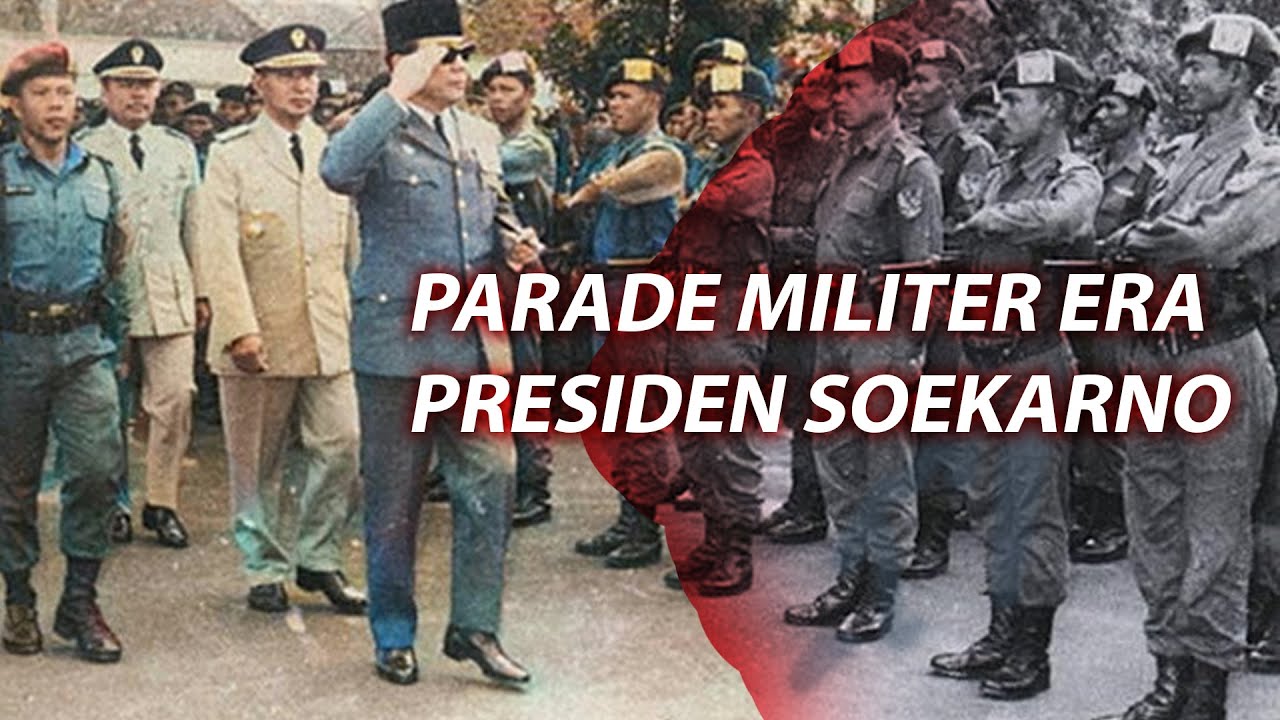 Parade militer Indonesia !!! era presiden soekarno - YouTube