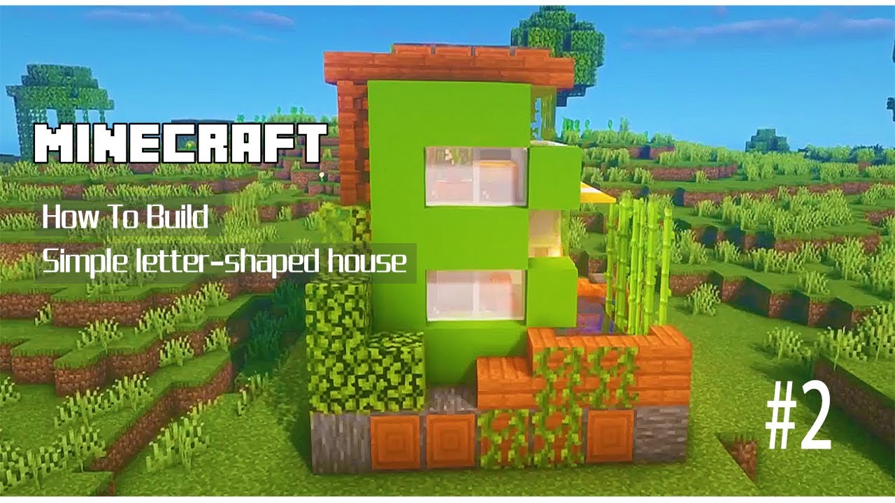 Minecraft 7x7 Starter House Tutorial 丨How to Build a simple letter ...