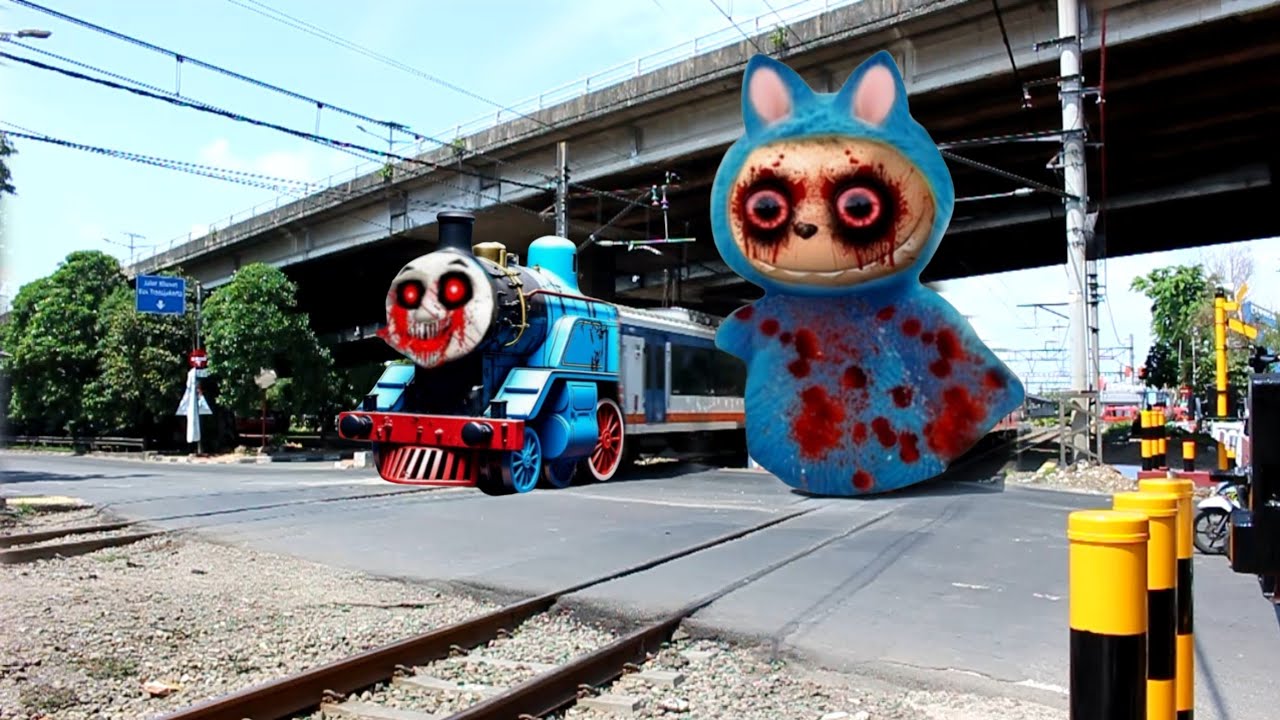 Waaah Ini Kereta Api Thomas, Labubu, Chuggington Dan Train Eater - YouTube
