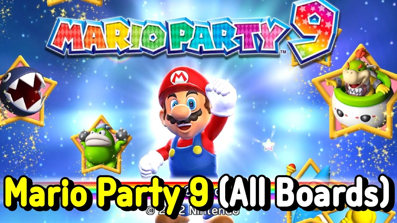 Mario Party 9 - All Boards (Party Mode) with Ending - YouTube