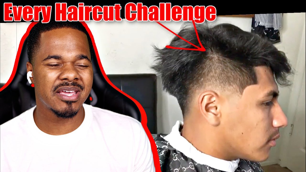 HOW DID HE DO?? EVERY HAIRCUT CHALLENGE - YouTube