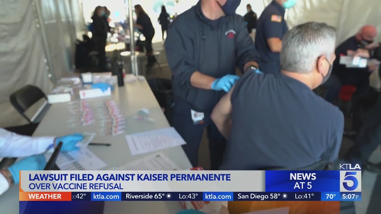 Lawsuit filed against Kaiser over alleged vaccine refusal - YouTube