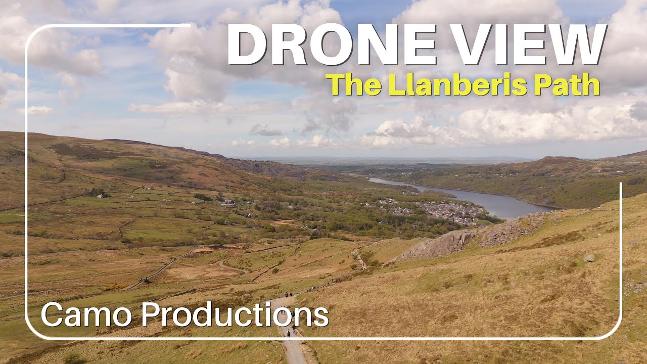 Drone View: Llanberis Path and Lake from Above - YouTube