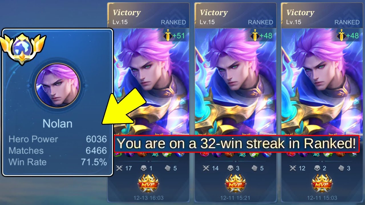 TOP SUPREME NOLAN BEST BUILD & EMBLEM TO RANK UP FASTER IN SOLO RANK ...