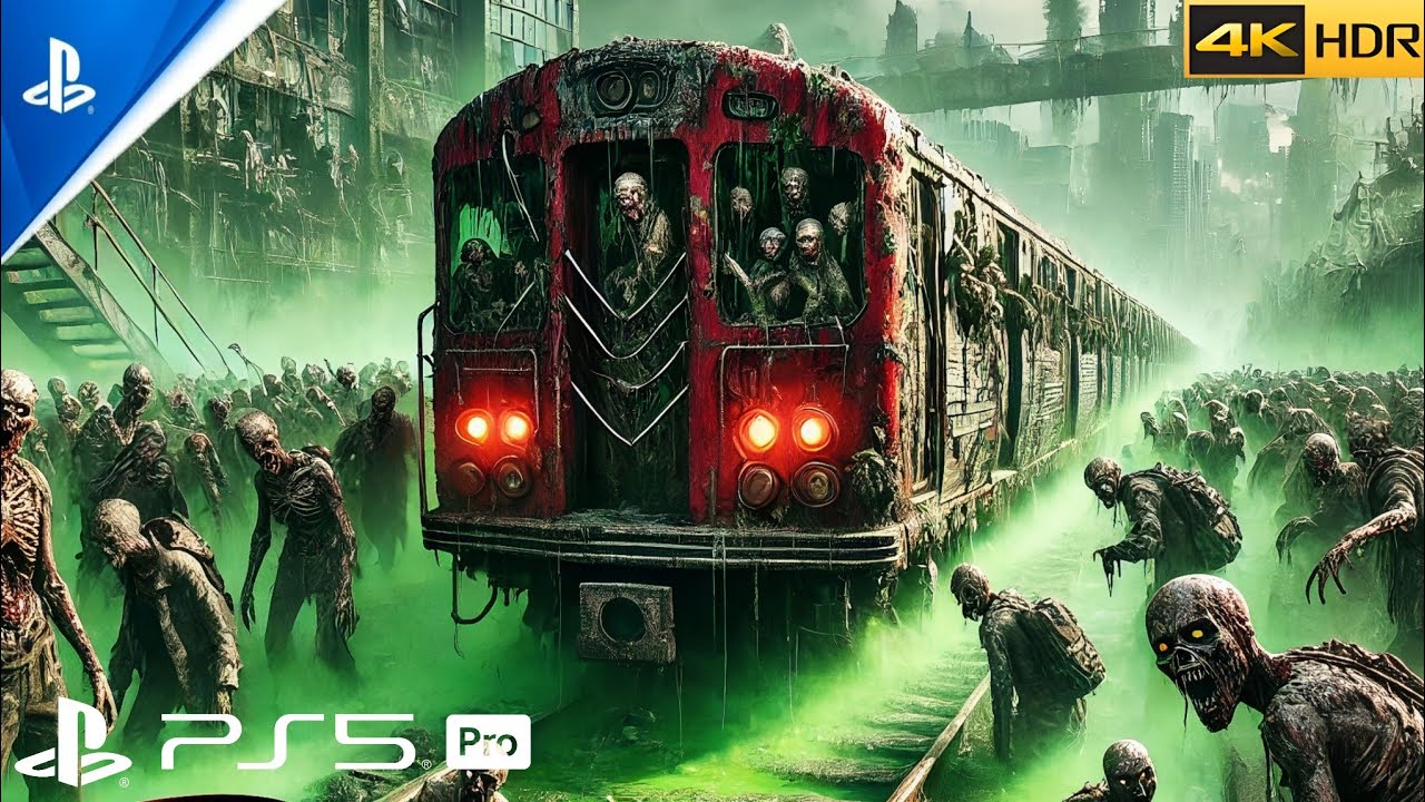 SUBWAY STATION ZOMBIE ATTACK (PS5 PRO) Realistic Ultra Graphics ...