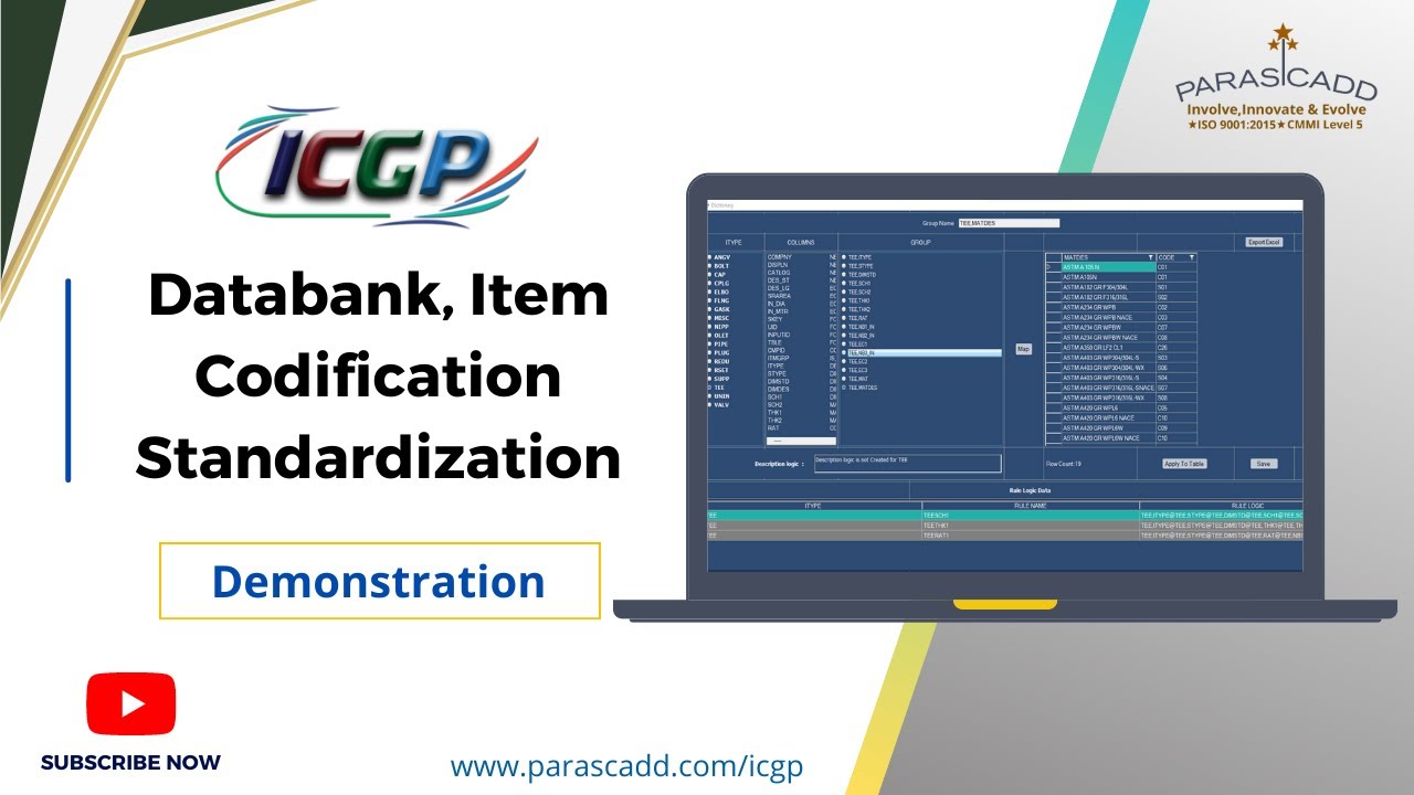 DATABANK ICGP | Item Code Generation Program | Databank for all ...