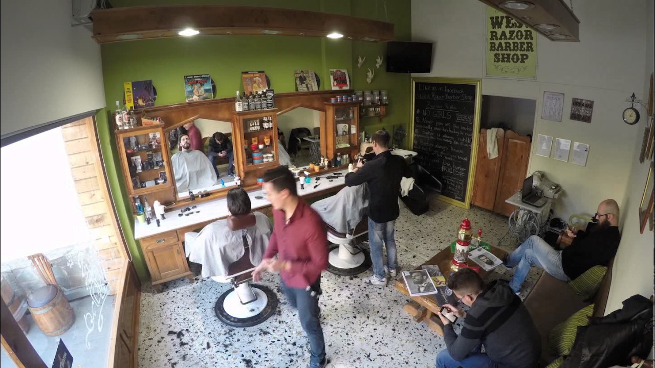 West razor barber shop timelapse - YouTube