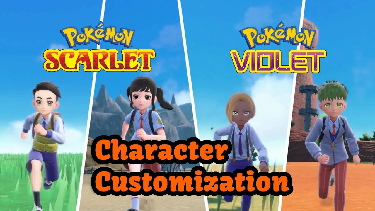 Character Customization -in Pokemon Scarlet and Violet - YouTube