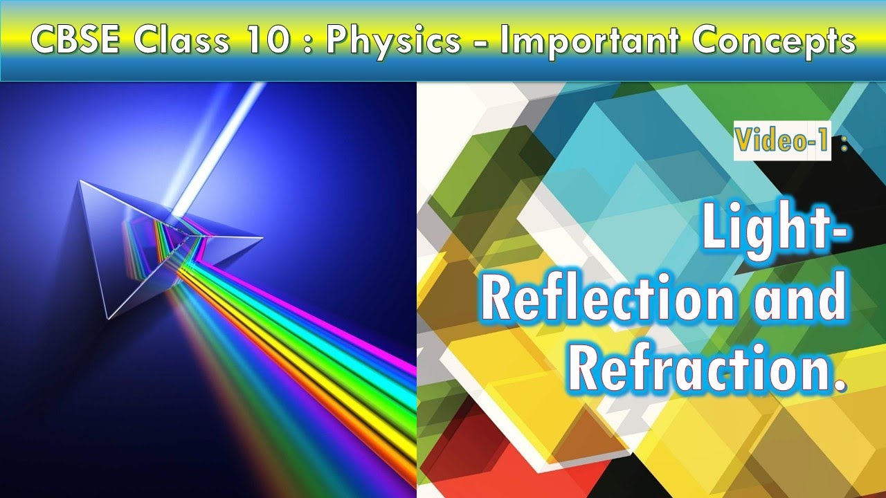 CBSE Class 10 : Physics - Important Concepts / Video-1 : Light ...